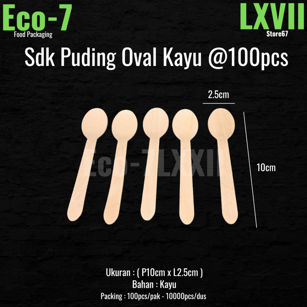 Oval Wooden Pudding Spoons - Round Spoons - Wooden Pudding Spoons ...