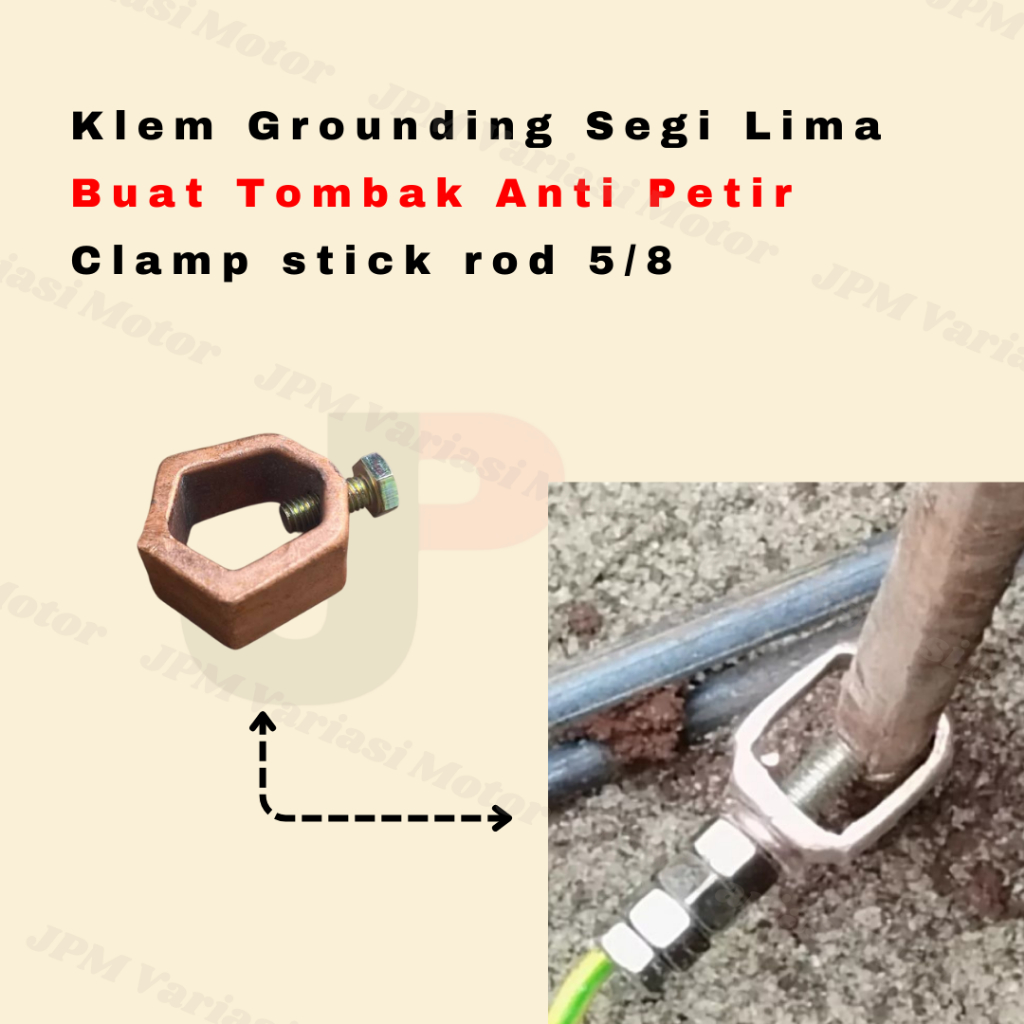 LIma Anti-Lightning Faceted Grounding Clamps stick rod Clamp stick rod ...