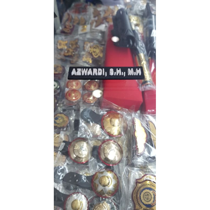 Chest name tag name tag PDH pdu embossed letters | Shopee Malaysia