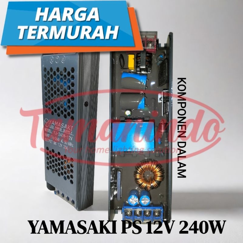 PSU 12V 20A YAMASAKI - LARGE OUTPUT, SAFE AND STABLE SUITABLE FOR LONG ...