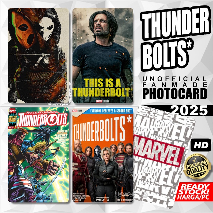 THUNDERBOLTS Movie Photo Card Film Photocard 2025 | Shopee Malaysia