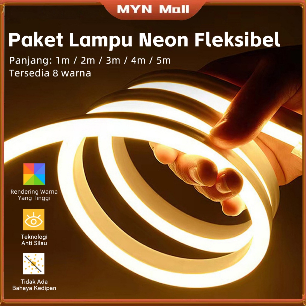 Flex Neon Light Package 220v 1m 2m 3m 4m 5m Led Flexible Hose 220v Neon ...