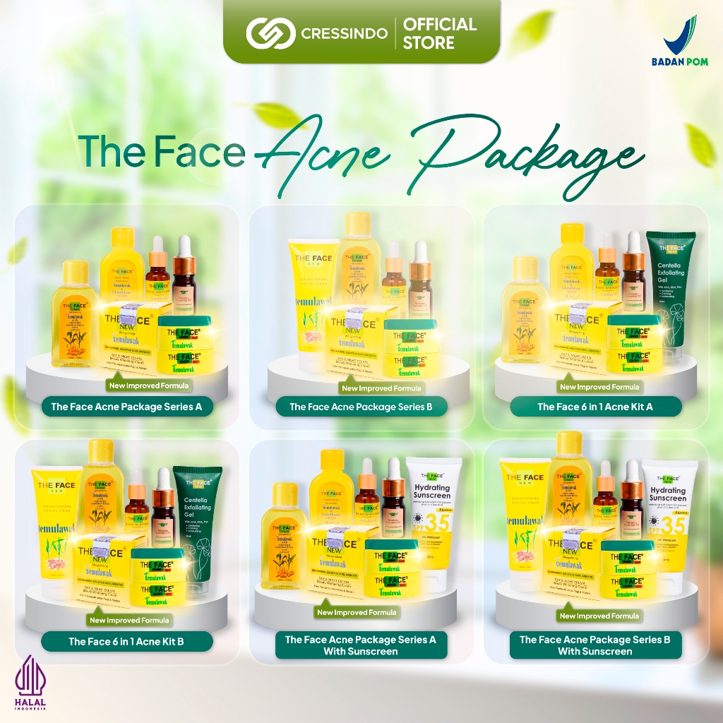 THE FACE Temulawak Acne Package - Facial Treatment Package | Shopee ...