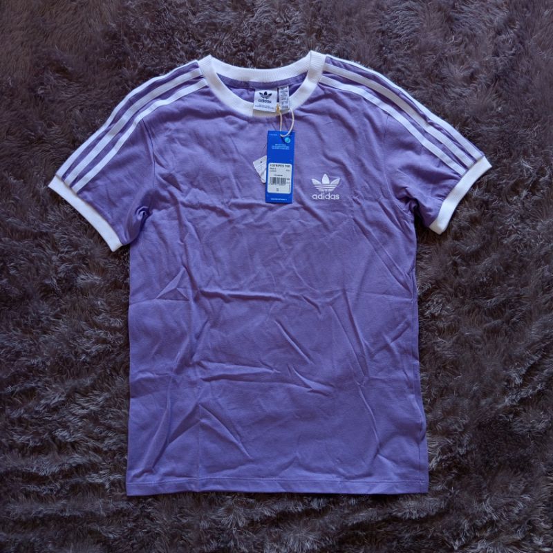 Adidas Adicolor Classics 3-Stripes Women's Lilac T-Shirt IB7411 ...