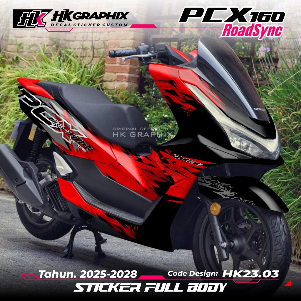 Honda Pcx 160 RoadSync 2025 Full Body Decal Sticker Pcx 160 2025 Full ...