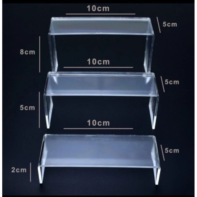 Acrylic Stand Display Action Figure Small Medium Acrylic 3mm | Shopee ...