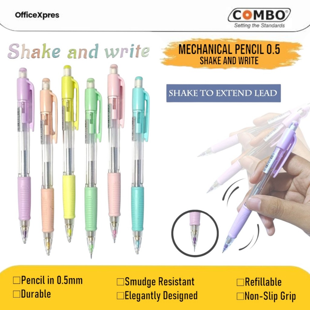 (1 DOZEN) Mechanical Pencil 0.5 / Mechanical Pencil Shake and Write ...