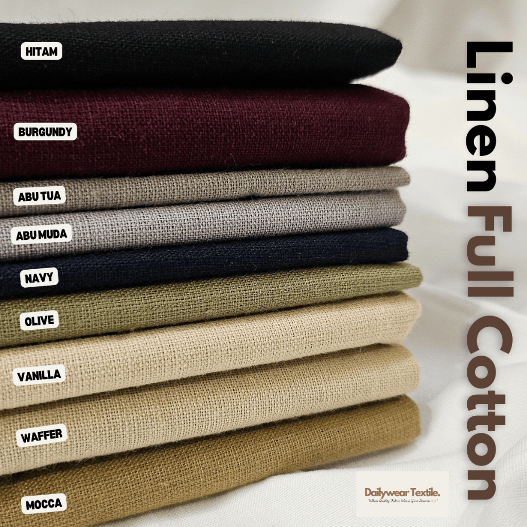KATUN Cotton Linen Fabric | Cotton Linen Material | Full Cotton Linen 0 ...
