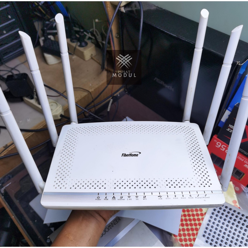 ONT GPON FIBERHOME HG6245N PREMIUM ANTENNA 6 Plus Adapter | Shopee Malaysia