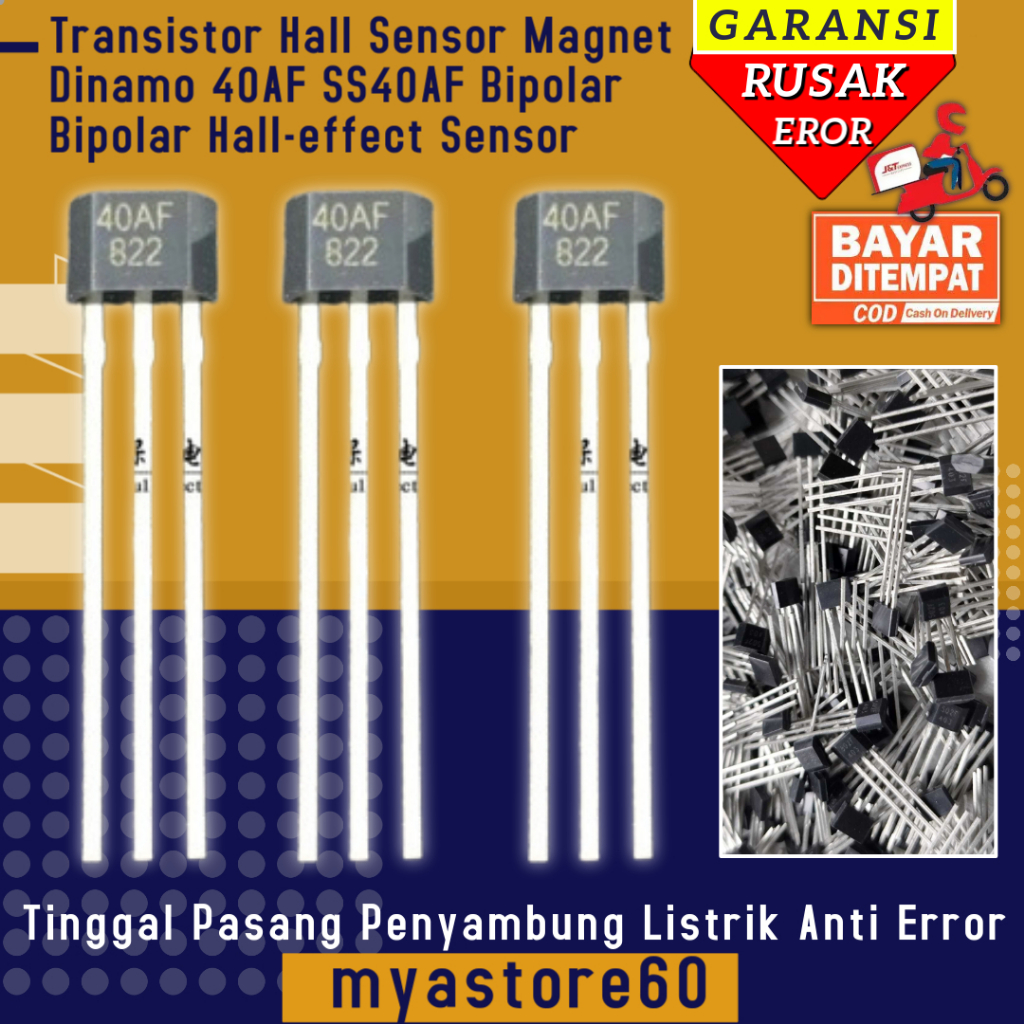 Transistor Hall Magnetic Sensor Dinamo 40AF SS40AF Bipolar Bipolar Hall ...