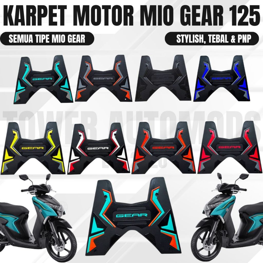 Mio Gear 125 Motorcycle Accessories 100% Genuine Rubber Mio Gear 125 ...