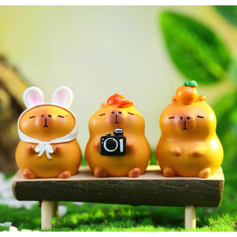 Blind Box Capybara Summer time cute display figurine gemes blindbox ...
