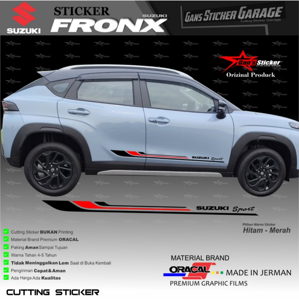 Suzuki FRONX car stickers suzuki FRONX accessories | Shopee Malaysia