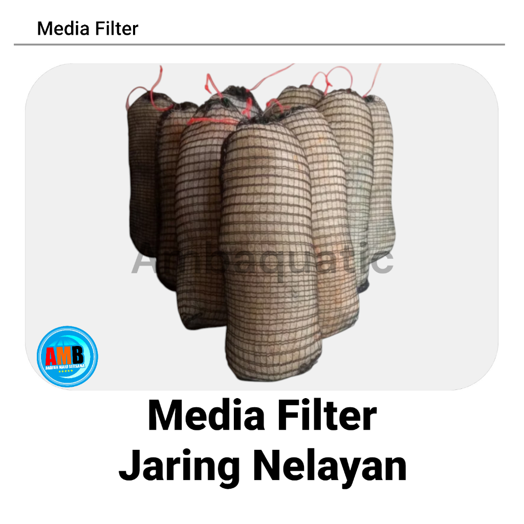 Pond & aquarium filter media fishing net small 100gr / filter media ...
