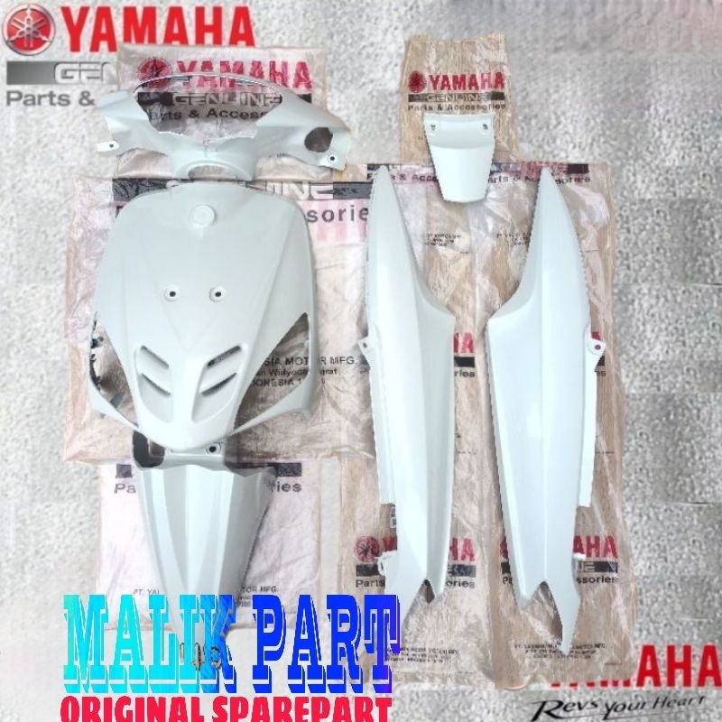 ORIGINAL YAMAHA MIO SPORTY white smooth BODY | Shopee Malaysia