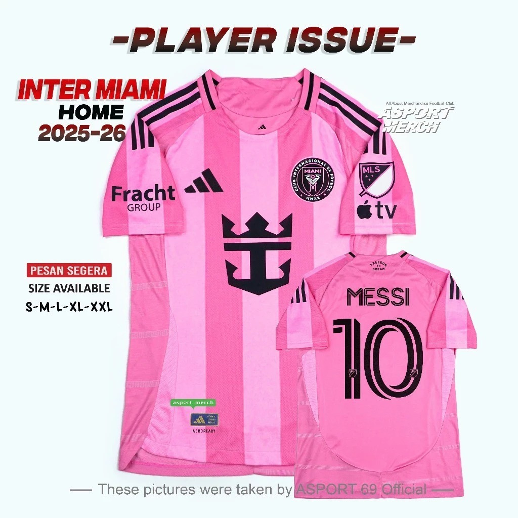 PLAYER ISSUE NEWEST INTERMIAMI HOME FOOTBALL JERSEY 2025 2026 PLAYER ...