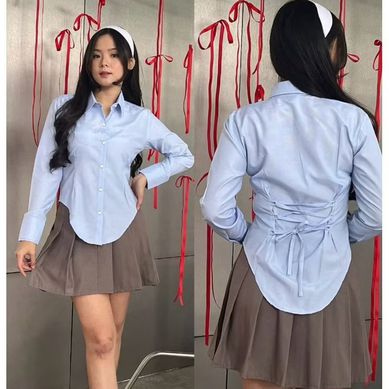 KEMEJA GFS YURRA SHIRT LONG SLEEVED OFFICE SHIRT | Shopee Malaysia