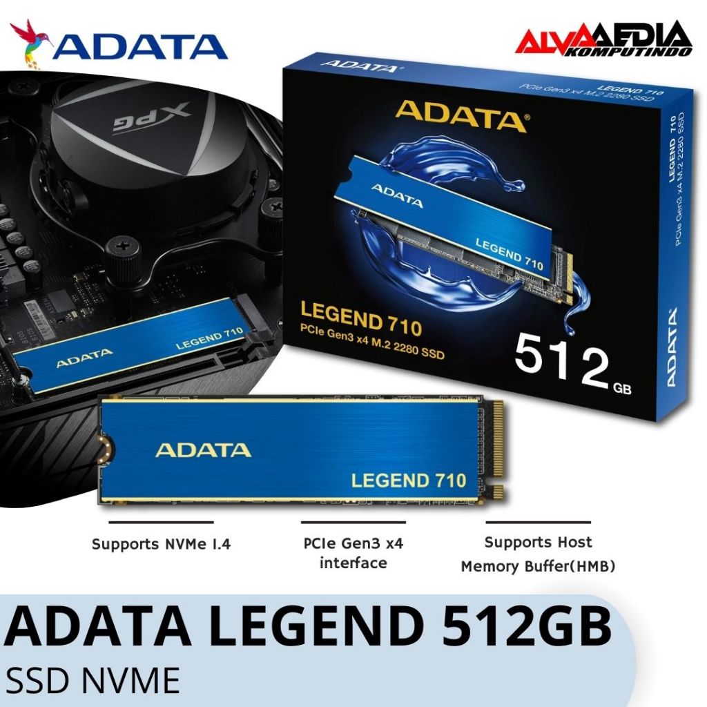 SSD NVME ADATA LEGEND 512GB 3TH WARRANTY - LEGEND 710 PCIe Gen3 x4 M.2 ...