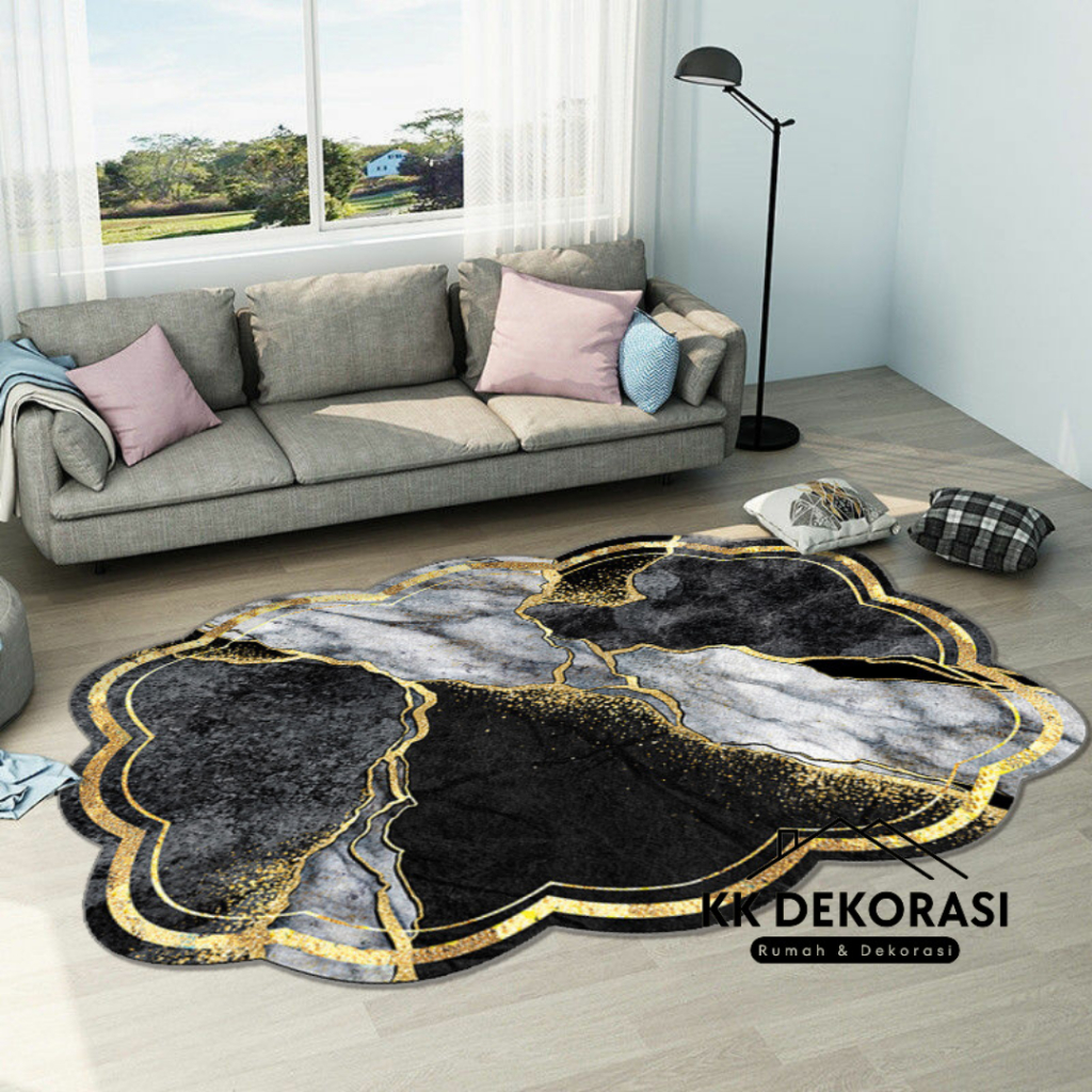 Marble Abstract Aesthetic Carpet 100x150 - KK Decoration | Shopee Malaysia