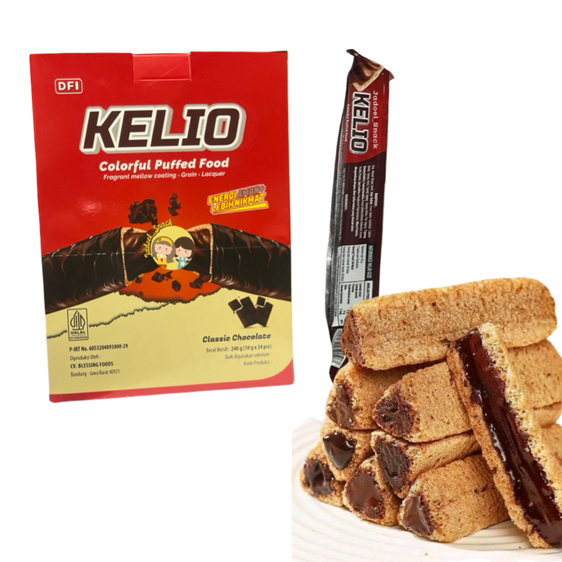 KELIO WAFER 24 X 10 GR Chocolate Flavor by Jadoel_Snack | Shopee Malaysia