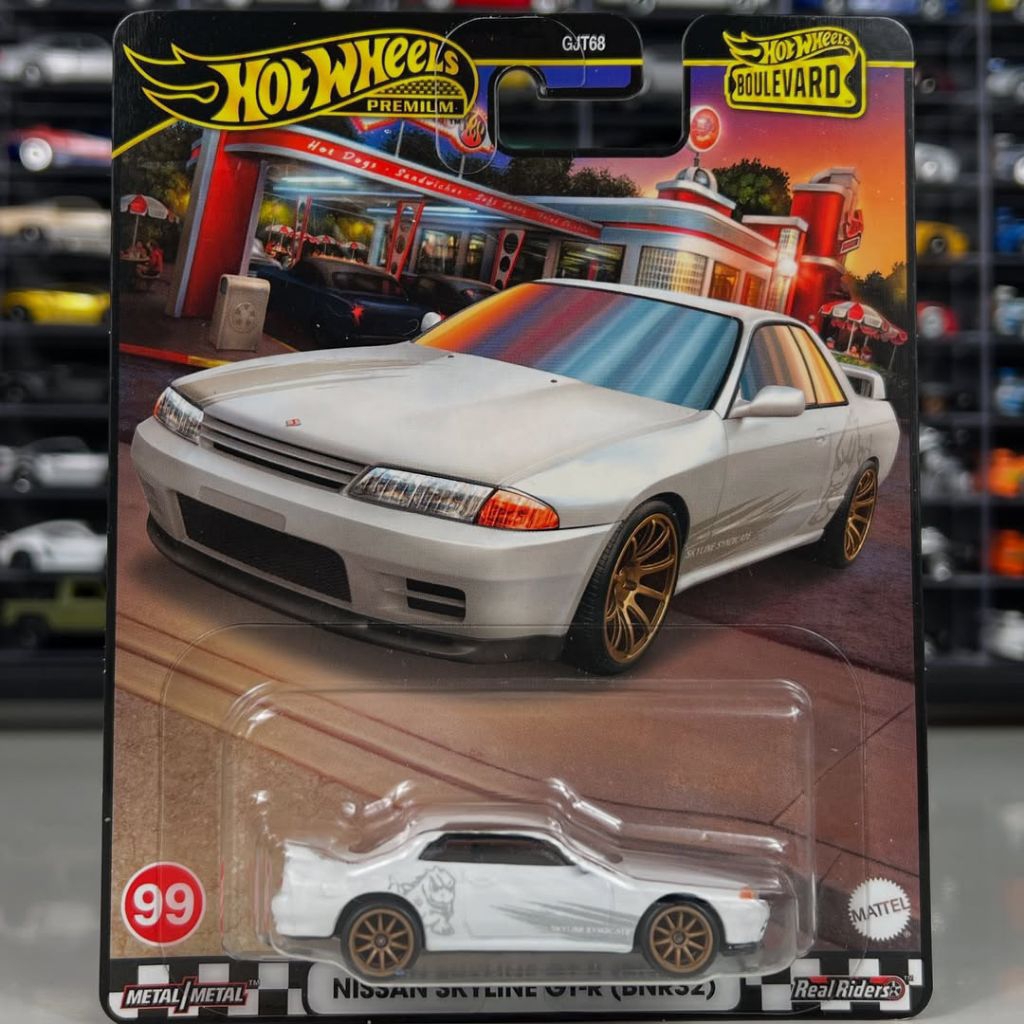 HOT WHEELS PREMIUM BOULEVARD NISSAN SKYLINE GT-R (BNR32) JAPAN STICKER ...