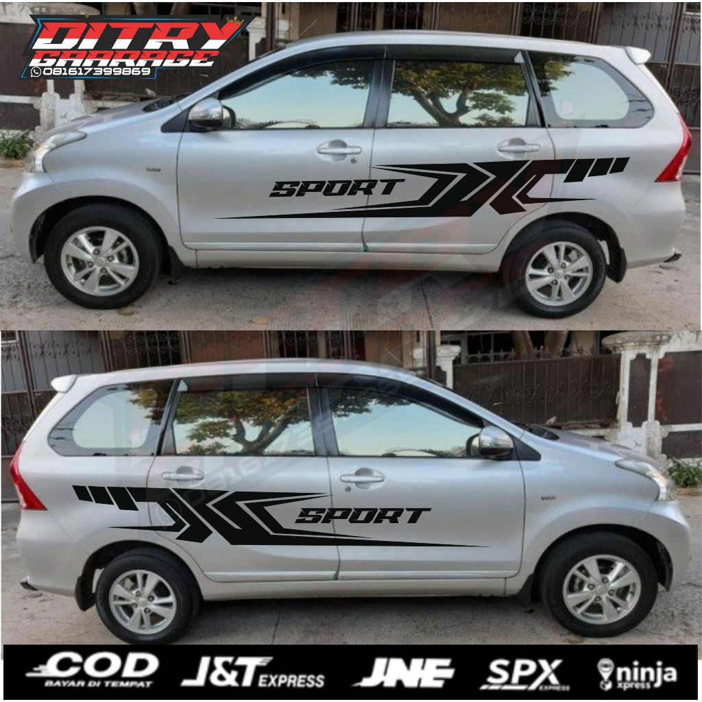 Toyota Avanza car stickers cutting stickers list of Avanza Xenia car ...