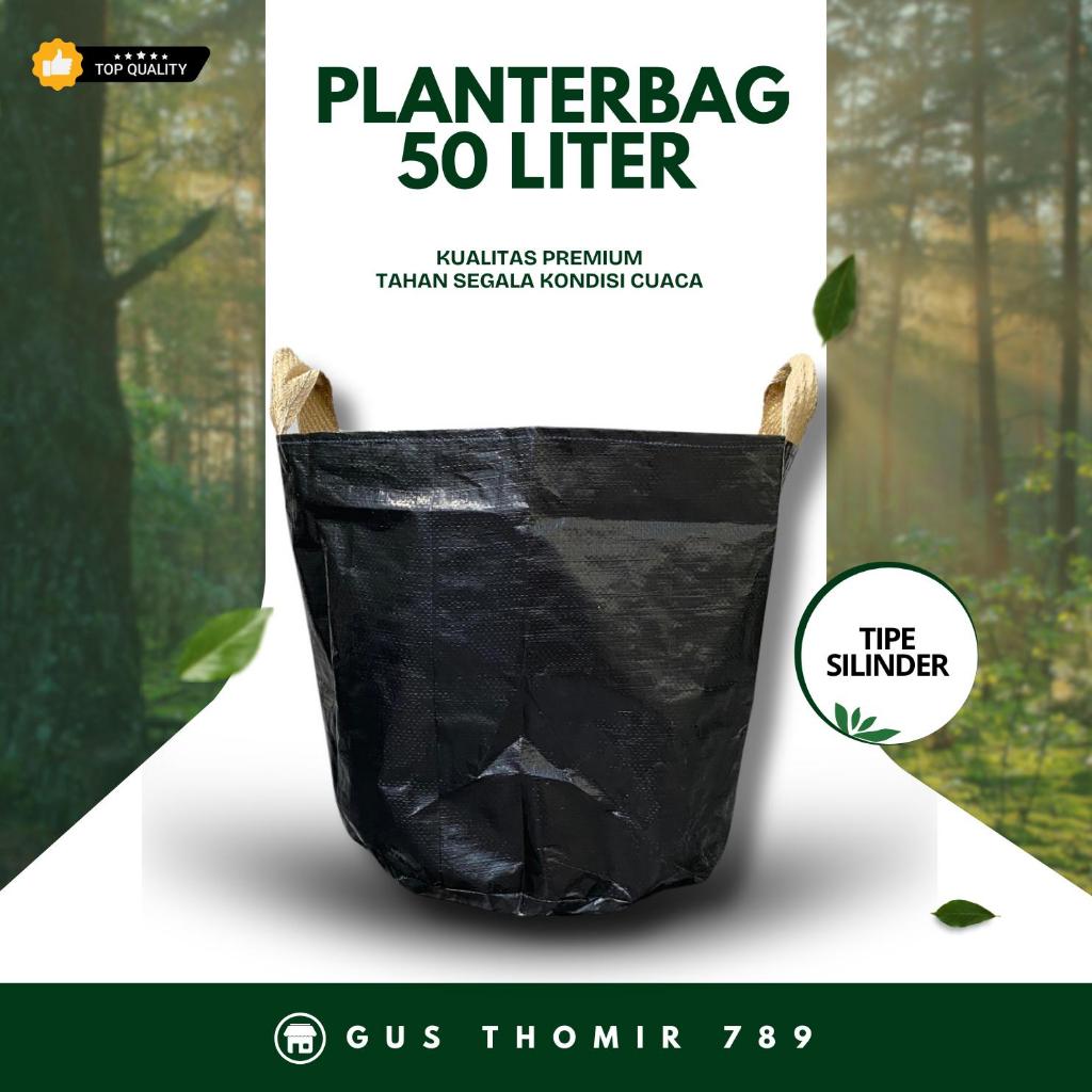 Black 50 liter Planter bag Pasu Bunga Pasu Besar | Shopee Malaysia