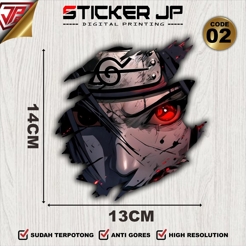 One Piece Naruto Anime Vinyl Sticker Universal Visor Sticker Cut Ready ...