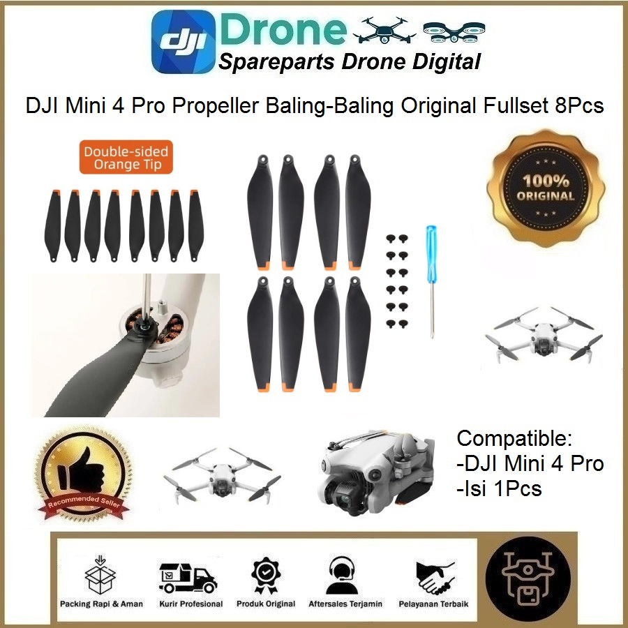 DJI Mini 4 Pro Propeller Propeller Original Fullset New For Mini 4/3 ...
