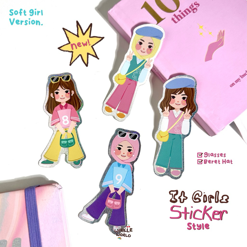 Hologram Die Cut It Girl Sticker / It Girl Sticker / Hologram Sticker ...