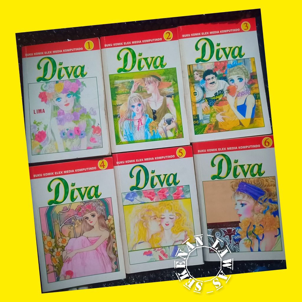 Diva Comic No. 1-6 End (Good / No. 4 Pictures of Old Owner's Names) | Shopee Malaysia