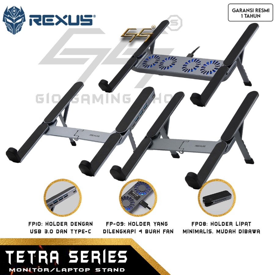 Laptop Stand Holder Portable Laptop Cooling REXUS TETRA FP08 TETRA ...