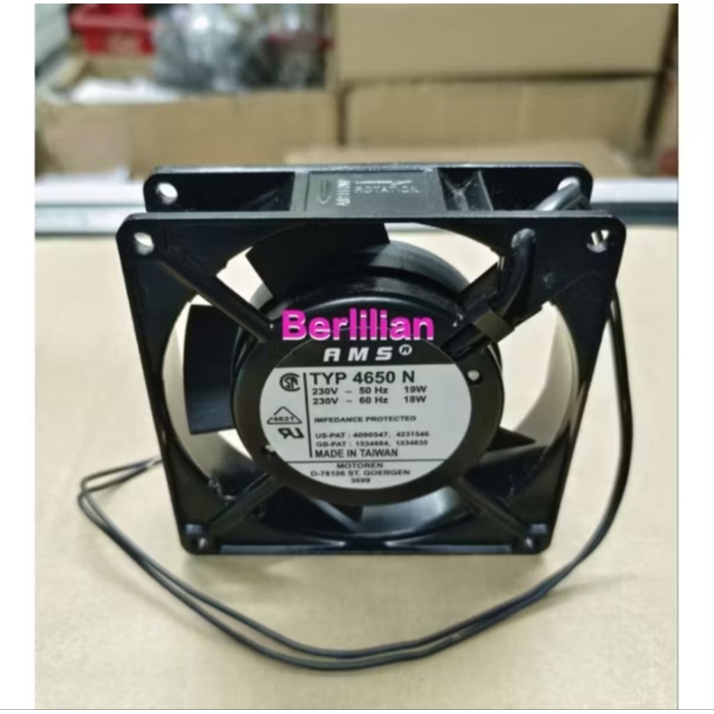 AMS Fan 8CM AC 220V/240V Ball Bearing Made in Taiwan / fan ams 8cm ac ...