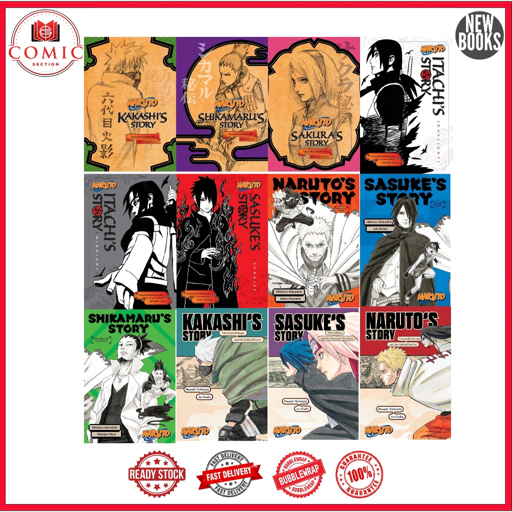Naruto Novels, English version (12 book series) | Shopee Malaysia