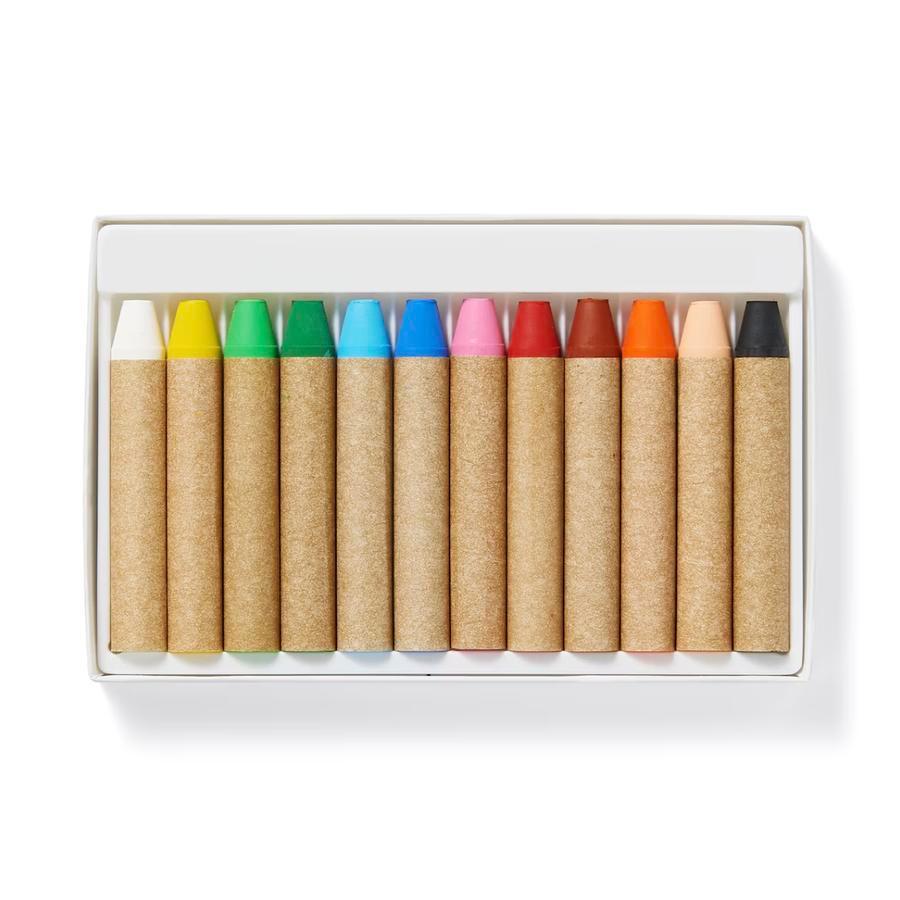 Muji Crayons for Coloring 12 Colors 1 Set Easy Wipe Crayons for ...