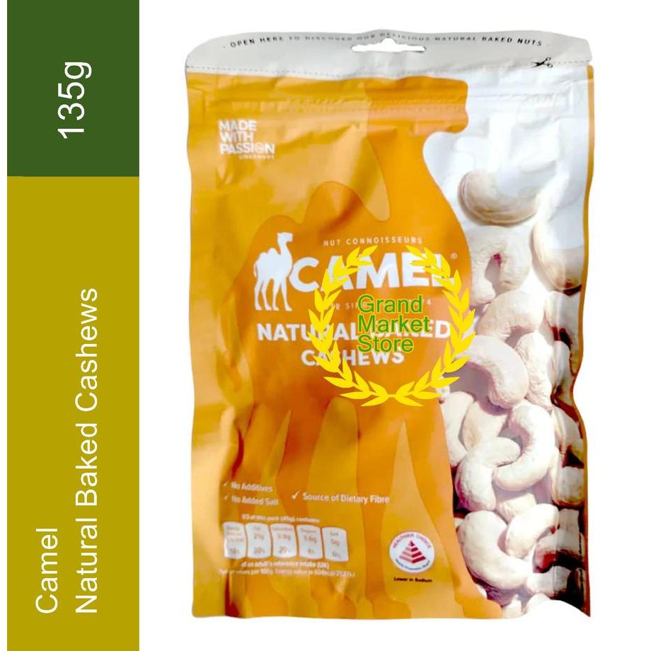 Camel Natural Baked Cashew 135g Carel Baked Cashews Roasted Cashew Nuts ...
