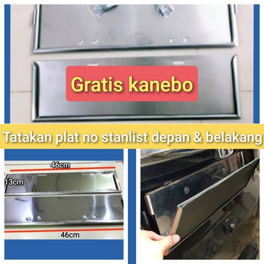 Number plate holder for stanlist slip models and black front and back | Shopee Malaysia