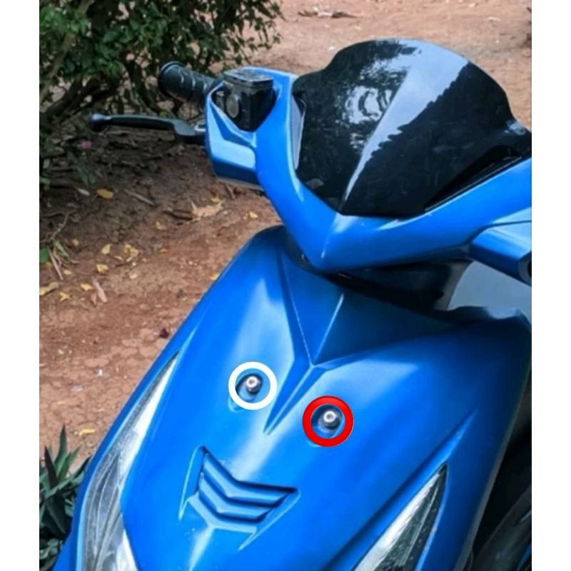 LOKAL FRONT SHIELD BOLT (1 BOLT) SPIRAL MODEL PCX VARIO BEAT DELUXE ...