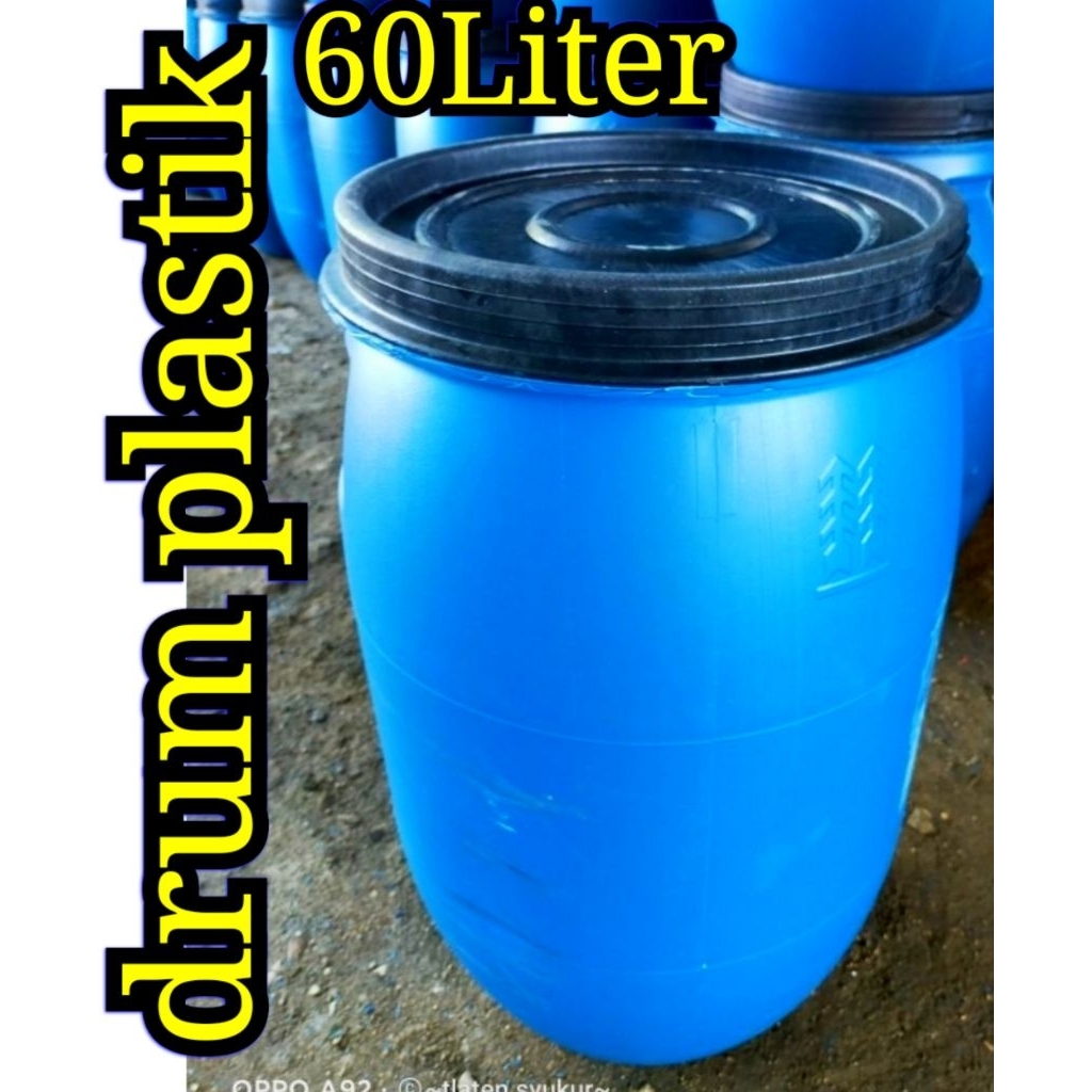 60 liter plastic drum. New. New 60 liter plastic barrel. not used ...