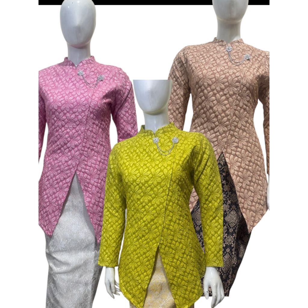 Janggan kartini chongsam jawa jacquard fukoro kebaya janggan viral ...