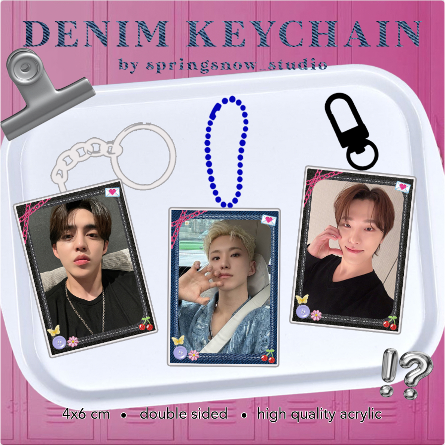 GANTUNGAN [READY] Sebuie Denim Acrylic Keychain / Acrylic Keychain 17 ...