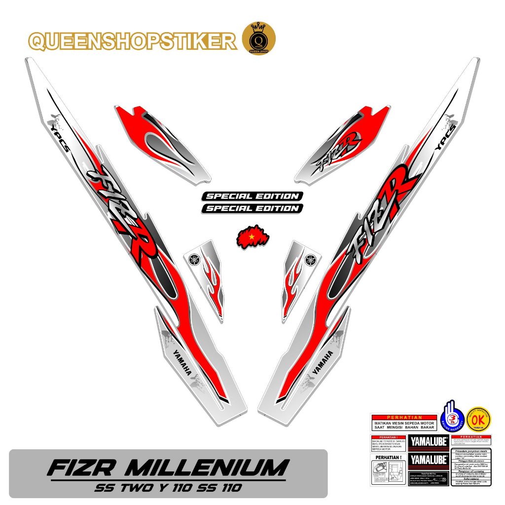 Striping F1ZR MOTIF 011 / STICKER FIZR / Z / SS TWO / Y110 / SS 110 ...
