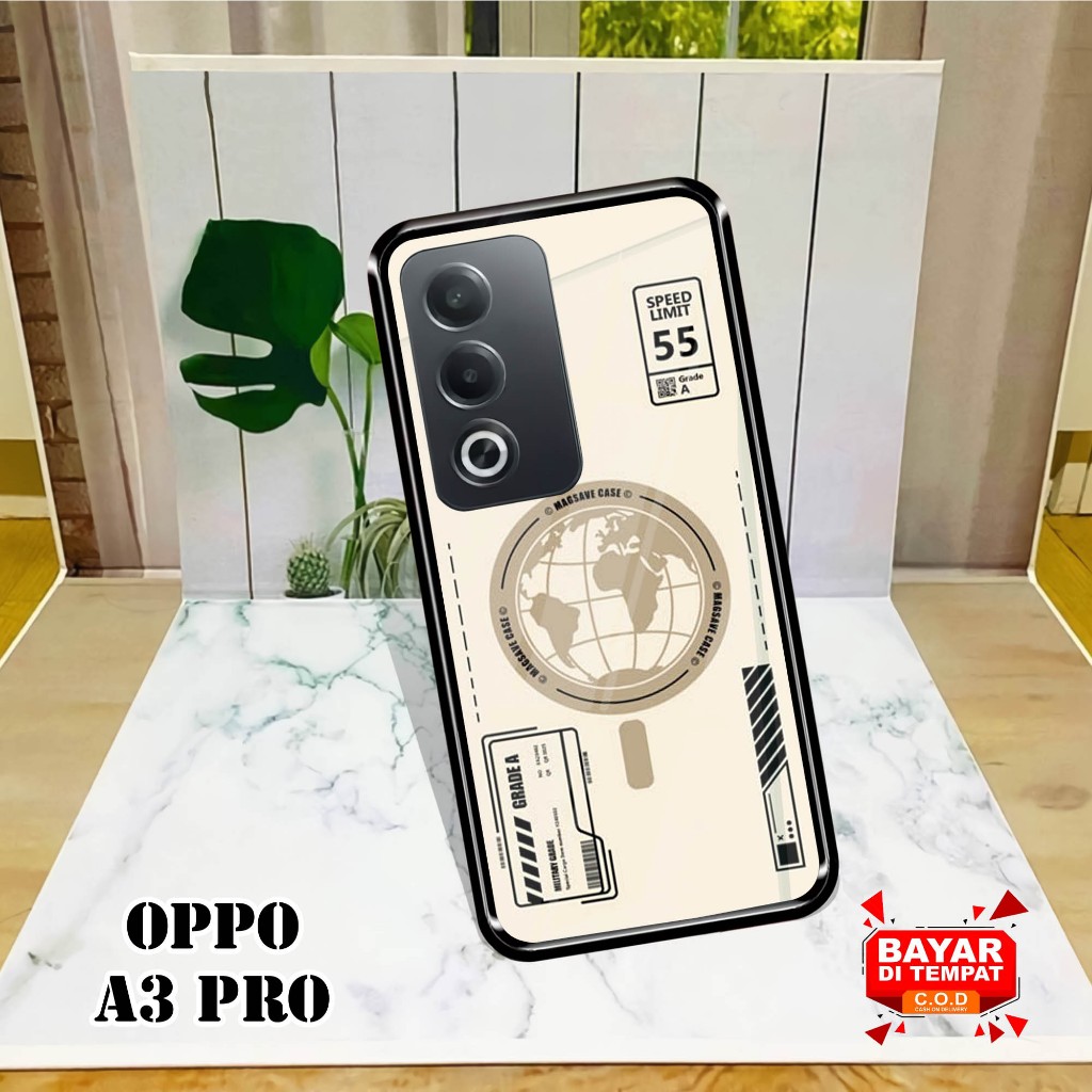 Glass Softcase For OPPO A3 PRO - OPPO A3 PRO Mobile Casing [T132 ...