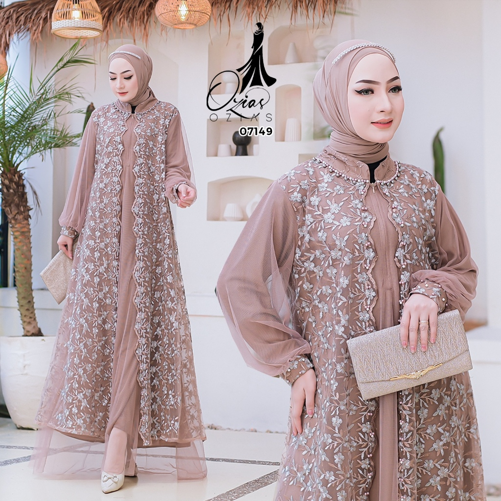 GAMIS OZIAS TILE NAMIRA 07149 LD 105 120 140 150 | Women's Jumbo Gamis 4XL 5XL | Luxurious Gamis ...