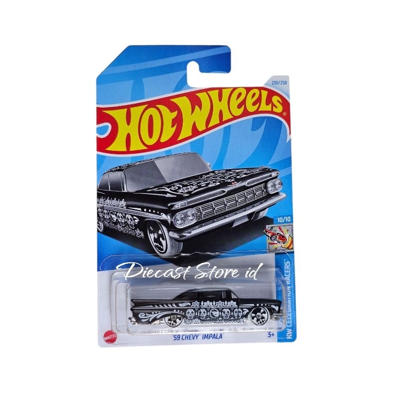 Hot Wheels 59 Chevy Impala TH Regular Hw Celebration Racers | Shopee ...