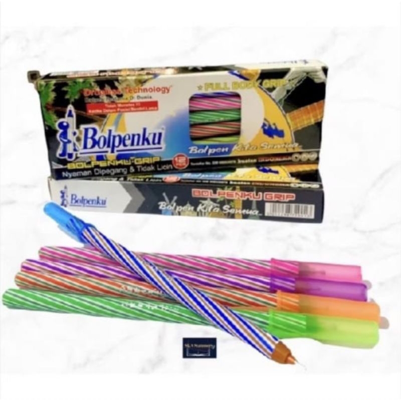 My spiral ballpoint pens/threaded pens 1 pack of (12 pcs) | Shopee Malaysia