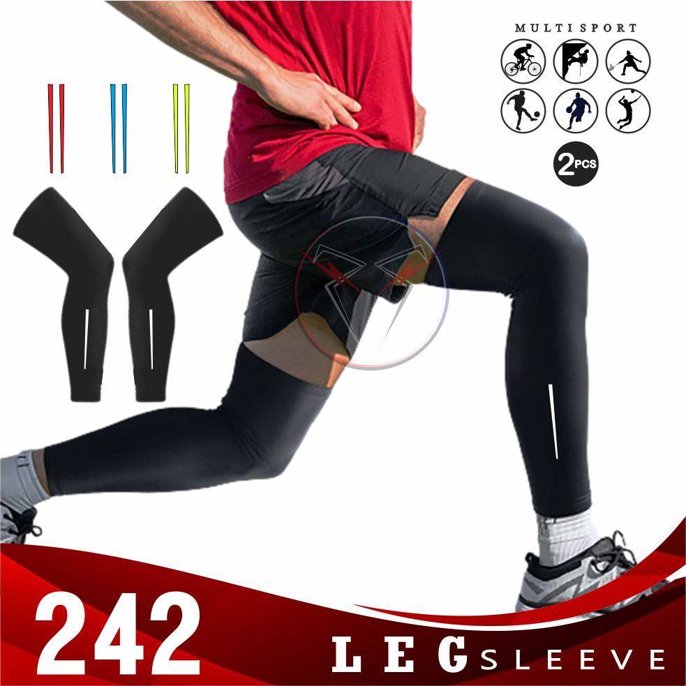 Leg sleeve leg cuff contains 2 pcs knee long leg stockings economical ...
