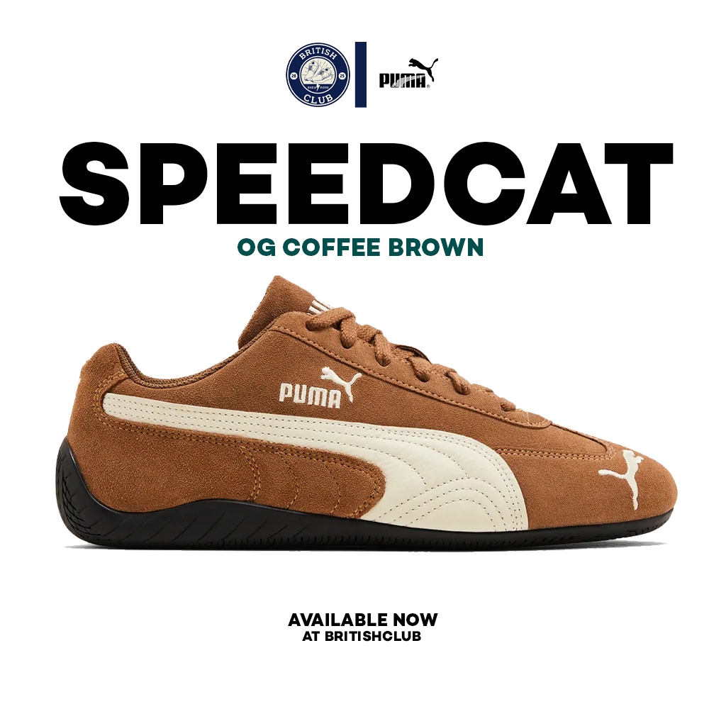 Puma Speedcat OG Coffee Brown Sneakers 100% - BRTISHCLUB | Shopee Malaysia