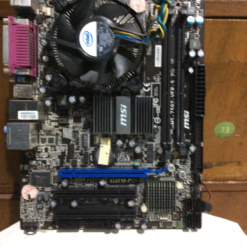 Msi G41M LGA 775 DDR3 and Intel Pentium E5700 Fan Motherboard Ready to use | Shopee Malaysia