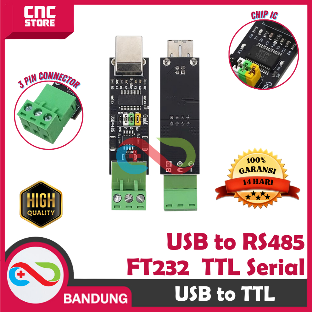 Usb TO RS485 FT232 TTL SERIAL CONVERTER MODULE FTDI RS 485 ARDUINO | Shopee Malaysia